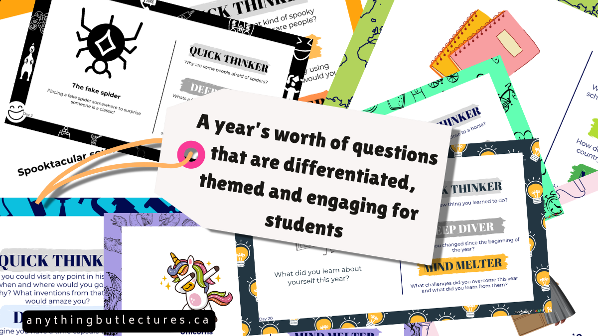 Question of the Day Questions: The Perfect Daily Product for Your Students